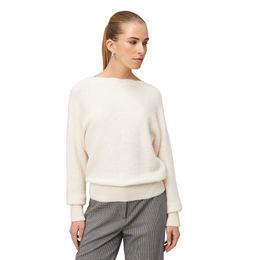 Strickpullover Zero "Damen mit U-Boot Ausschnitt", Damen, Gr. 34, eggnog, Strick, Obermaterial: 49% Polyester, 21% Polyester, 15% Polyamid, 8% Polyacryl, 5% Wolle, 2% Elasthan, aufgeraut, figurumspielend normal, U-Boot-Ausschnitt, B&uuml;ndchen krempelbar, Pullover Strickpullover, Plain/ohne Details