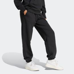 Sporthose adidas Sportswear "W ALL SZN FT PT", Damen, Gr. M, N-Gr, schwarz, Obermaterial: 100% Baumwolle, Hosen Sporthose, Locker geschnitten, mittelhoher Bund
