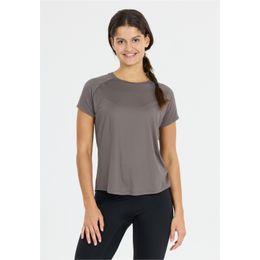 ENDURANCE ATHLECIA Funktionsshirt ATHLECIA "Gaina", Herren, Gr. 42, lila (hellbraun), 90% Polyester, 10% Elasthan, unifarben, normal, Rundhals, Shirts Funktionsshirt, aus weichem Material mit recycelten Anteilen