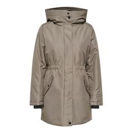 Parka Only "ONLJULIE WINTER PARKA OTW", Damen, Gr. S, walnut, Web, Obermaterial: 100% Polyester, unifarben, Po-bedeckend, Windstopperb&uuml;ndchen, Jacken Parka