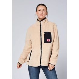 Fleecejacke Chiemsee, Damen, Gr. M (40/42), sand, Obermaterial: 100% Polyester, normal, Jacken Fleecejacke