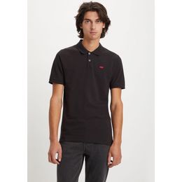 Levi's Poloshirt LEVI'S "LE SLIM HOUSEMARK POLO", Herren, Gr. XXL, schwarz (meteorite), Piqu&eacute;, Obermaterial: 96% Baumwolle, 4% Elasthan, slim fit, Shirts