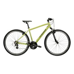 Crossrad KROSS "Evado 2.0 braun" Gr. 48, braun, schwarz, Fahrr&auml;der, Damen, 48cm, 28 Zoll (71,12cm) hinten: 28 Zoll (71,12cm)