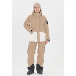 SLOPE Damen Skijacke "Kenai"beige, braun, Gr. L, mehrfarbig, 100% Polyester, Jacken, mit wind- und wasserabweisenden Eigenschaften