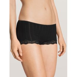 Panty Calida "Etude Toujours", Damen, Gr. S (40/42), schwarz, Jacquard, Obermaterial: 95% Baumwolle, 5% Elasthan, unifarben, normal, Unterhosen Panty, Jacquard-Optik, Low-Cut, feminin, elastisch, bequem, pillingarm