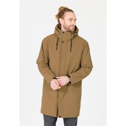 Parka WHISTLER "Volcan", Herren, Gr. XL, gr&uuml;n (braun), 100% Polyester, unifarben, lang, ohne Ausschnitt, Jacken Parka, Mit 10.000 mm Wassers&auml;ule