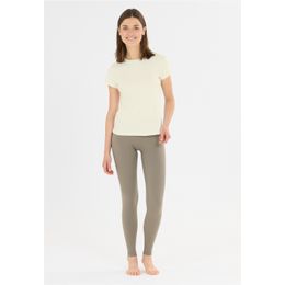 ENDURANCE ATHLECIA ATHLECIA Damen Funktionsshirt "Almi"beige, Gr. 34, unifarben, 88% Polyester, 12% Elasthan, Shirts, mit atmungsaktiver Eigenschaft