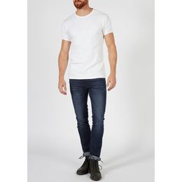 T-Shirt PETROL INDUSTRIES, Herren, Gr. S, wei&szlig; (hellwei&szlig;), Obermaterial: 100% Baumwolle, normal, Rundhals, Shirts T-Shirt, must-have