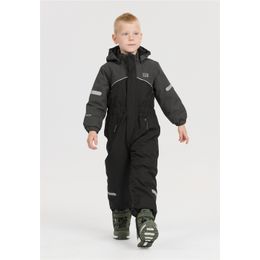 Regenanzug ZIGZAG "Stonehill", Jungen, Gr. 92, dunkelgrau, 100% Polyester, mehrfarbig, Sportanz&uuml;ge Regenanzug, mit 10.000 mm Wassers&auml;ule