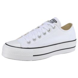 Sneaker Converse "CHUCK TAYLOR ALL STAR PLATFORM CANVAS", Damen, Gr. 39,5, wei&szlig;, Textil, Schuhe Sneaker