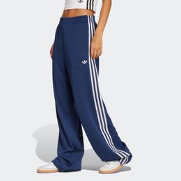 Sporthose adidas originals "FIREBIRD TP", Damen, Gr. XL, N-Gr, blau (night indigo, wei&szlig;), Obermaterial: 100% Polyester, Hosen Sporthose, mit Rei&szlig;verschlusstaschen, aus weichem Doppelstrickmaterial