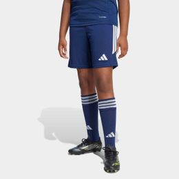 Trainingsshorts adidas Performance "TIRO26L SHO Y", Jungen, Gr. 140, N-Gr, team navy blau 2, wei&szlig;, Obermaterial: 100% Polyester, Hosen