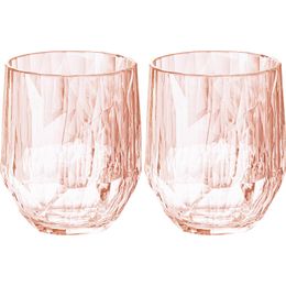 Koziol Superglas CLUB No. 24 2er Set 300 ml transparent rose quartz - Gl&auml;ser