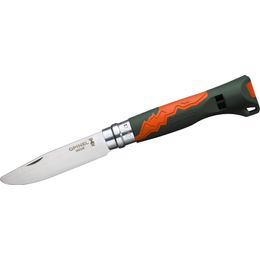 Opinel N&deg;07 Outdoor Junior Taschenmesser mit integrierter Pfeife Klingenl&auml;nge 8 cm khaki - Campingbesteck
