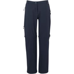 Regatta Travel Light II Damen Zip-Off-Hose dunkelblau 42 - Damenhosen, -r&ouml;cke & -kleider