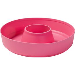 Omnia Silikonbackform 2.0 f&uuml;r Campingbackofen pink - Auflauf- und Backformen