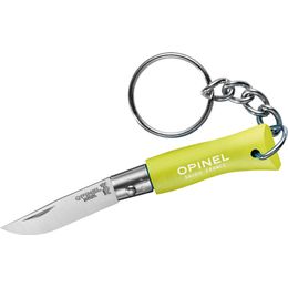Opinel N&deg;02 Colorama Taschenmesser mit Schl&uuml;sselanh&auml;nger Klingenl&auml;nge 3,5 cm anisgr&uuml;n - Outdoor Messer