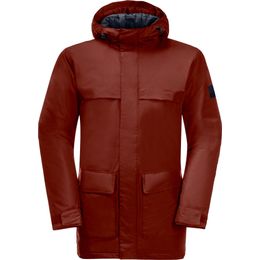 Jack Wolfskin Winterlager Herrenparka dunkelrot M - Herrenjacken
