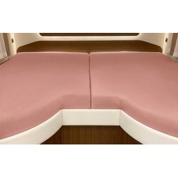 Spannbetttuch Set 2-teilig mit Einschnitt Einstieg Macchiato - Spannbettt&uuml;cher & Bettw&auml;sche von Bettwaren-Shop