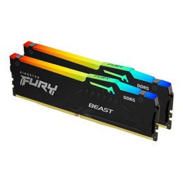 Kingston FURY Beast RGB DDR5 Kit 64 GB: 2 x 32 GB, DIMM 288-PIN, 6000 MHz, PC5-48000