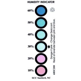200 x Feuchtigkeitsindikator 10 - 60% reversibel