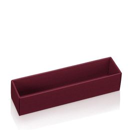 25 x Schatullenboden "Modern Bordeaux" f&uuml;r 1 Flasche 380 x 90 x 90 mm