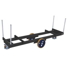 VARIOfit Langmaterialwagen mit 4 Rungen (PO) - Anthrazitgrau