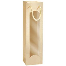 20 x Geschenkt&Atilde;&frac14;te mit Sichtfenster f&Atilde;&frac14;r 1 Flasche 100 x 80 x 360 mm (Gold)