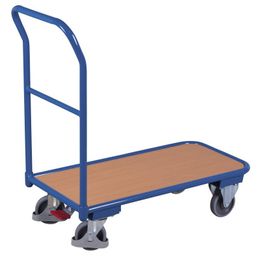 VARIOfit Schiebeb&uuml;gelwagen 200 kg Typ S + EasySTOP - Enzianblau - Enzianblau