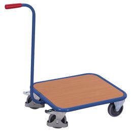VARIOfit Griffroller mit Holz-Ladefl&auml;che - Enzianblau