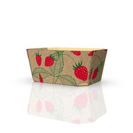 800 x Beerenschale "mittel" in Erdbeerzeit f&uuml;r 250g 111 x 77 x 58 mm