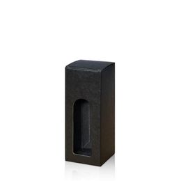 50 x Faltschachtel f&uuml;r 1 Flasche 85 x 85 x 220 mm "Natura Schwarz"
