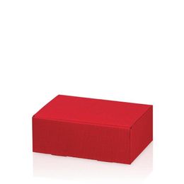 25 x Geschenkbox "Modern Rot" 220 x 150 x 75 mm