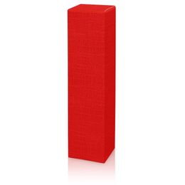 50 x Faltschachtel ''Rot'' f&uuml;r 1 Flasche 90 x 90 x 355 mm
