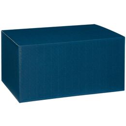 10 x Pr&auml;sentkarton f&uuml;r 6 Flaschen 380 x 258 x 194 mm (saphirblau)
