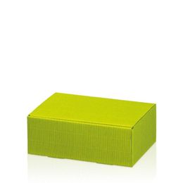 25 x Geschenkbox "Modern Limette" 220 x 150 x 75 mm