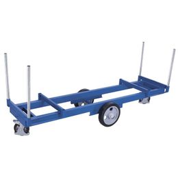 VARIOfit Langmaterialwagen mit 4 Rungen (EV) - Enzianblau