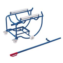 VARIOfit Fasskipper mit 2 Stahlrollen - Enzianblau