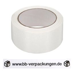 36 x Bedrucktes PVC-Klebeband Wei&szlig; 1-farbig (0,0990 &euro; pro 1 m)
