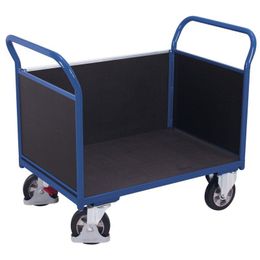 VARIOfit Dreiwandwagen 1000 kg Typ L + EasySTOP - Enzianblau