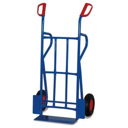 VARIOfit Stahlrohrkarre 250 kg Vollgummibereifung Typ XL - Enzianblau