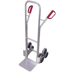 VARIOfit Alu-Treppenkarre 200 kg mit 2 dreiarmigen Radsternen (VG) - Silber