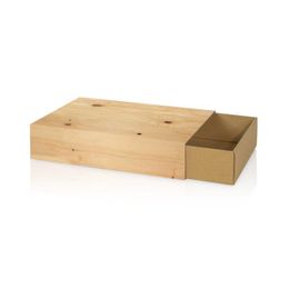 25 x Schatulle mit Schubfunktion "Holzoptik" 250 x 180 x 50 mm