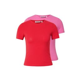 WEEKDAY T-Shirt Damen Gr&ouml;&szlig;e L hellpink / rot