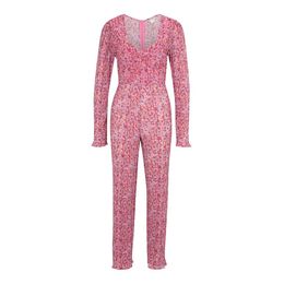 MONKI Jumpsuit Damen Gr&ouml;&szlig;e XXL lachs / pink / rot / wei&szlig;
