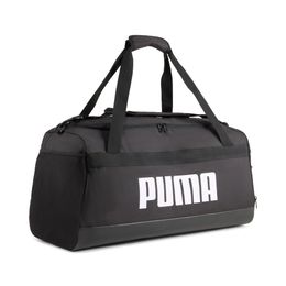 Sporttasche Puma "CHALLENGER MEDIUM SPORTS BAG", Damen, Gr. B/H/T: 62cm x 31cm x 29cm, schwarz (Puma schwarz), Netz, Polyester, unifarben, Taschen Sporttasche
