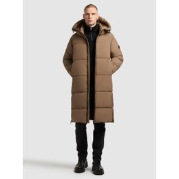 Steppmantel Khujo "DASH", Herren, Gr. XL, russet braun, 100% Nylon, unifarben, eingesetzt elastischer Bund mit Windstopper, M&auml;ntel Steppmantel