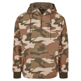 Anorak Brandit "Brandit Herren Pull Over Windbreaker", Herren, Gr. 4XL, woodcamo, 100% Polyamid, unifarben, normal, ohne Ausschnitt, Jacken