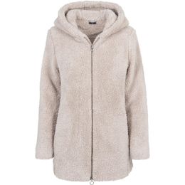 Allwetterjacke Urban Classics "Urban Classics Damen Ladies Sherpa Jacket", Damen, Gr. S, sand, 100% Polyester, unifarben, normal, ohne Ausschnitt, Jacken, Topseller
