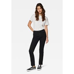 Skinny-fit-Jeans Mavi "// Label-Detail Modell "Sophie"", Damen, Gr. 28, L&auml;nge 28, schwarz (smoke super shape), 66% Baumwolle, 16% Polyester, 16% Modal, 2% Elasthan, skinny fit lang, Jeans, Slim Skinny Jeans